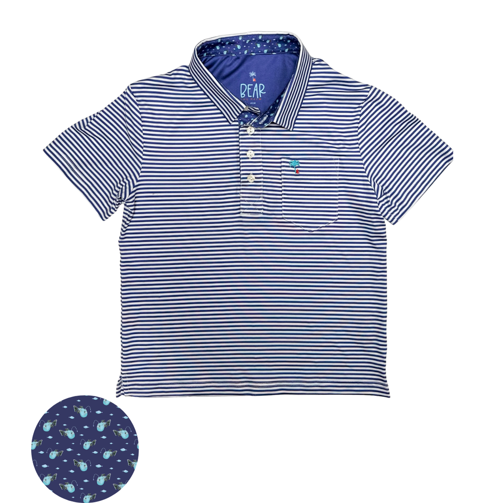 The Angler Fish - Youth Golf Polo – Bear the Palm